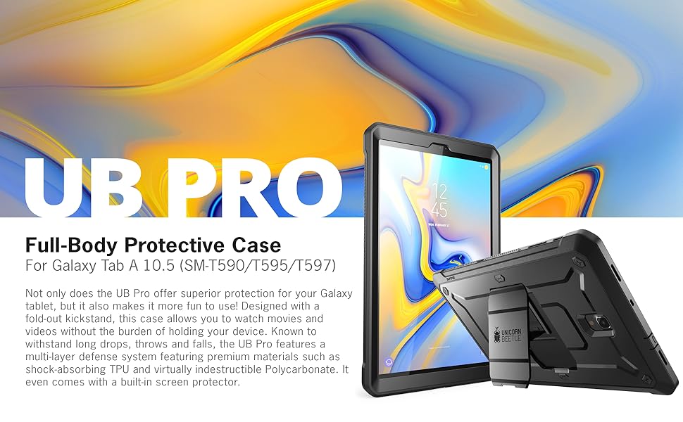 Amazon.com: SUPCASE for Samsung Galaxy Tab A 10.5 Inch Case 2018 (Unicorn Beetle Pro), [Built-in ...