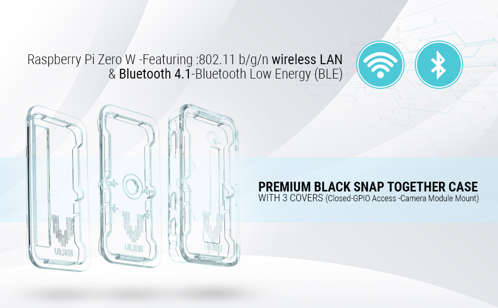 Amazon.com: Vilros Raspberry Pi Zero W Complete Starter Kit-Premium Clear Case Edition-Includes ...
