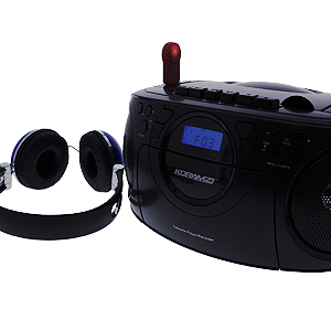 Amazon.com: Koramzi Portable CD Boombox Full Range Stereo Sound System w/Top-Loading MP3 CD ...