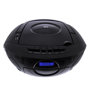Amazon.com: Koramzi Portable CD Boombox Full Range Stereo Sound System w/Top-Loading MP3 CD ...