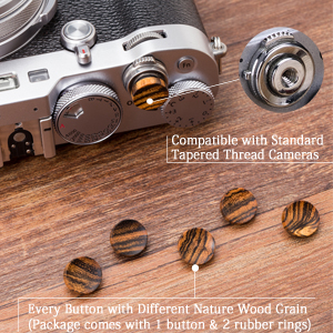 Amazon.com : VKO Wood Soft Shutter Release Button,Delicate Camera Shutter Button 12mm Concave ...