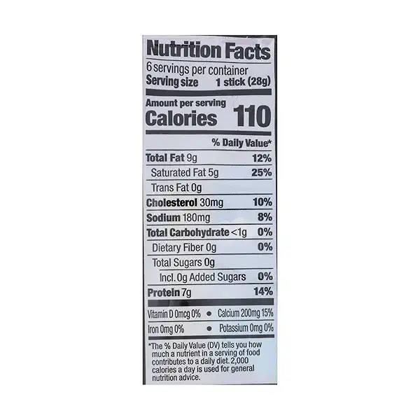 ORGANIC WHITE CHEDDAR CHEESE STICKS MILD 6 STICKS at Whole Foods Market