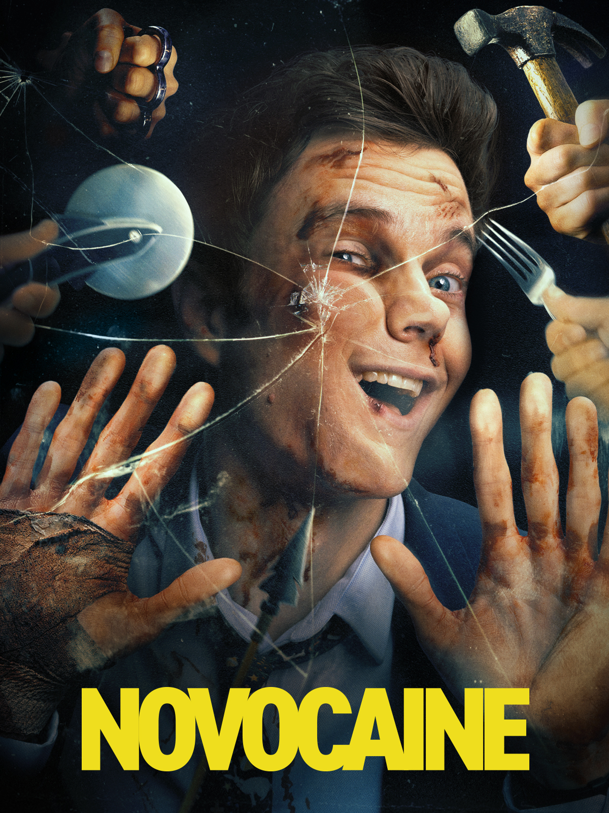 Novocaine 2025 English HQ HDRip 720p X264 DD5 1 192Kbps