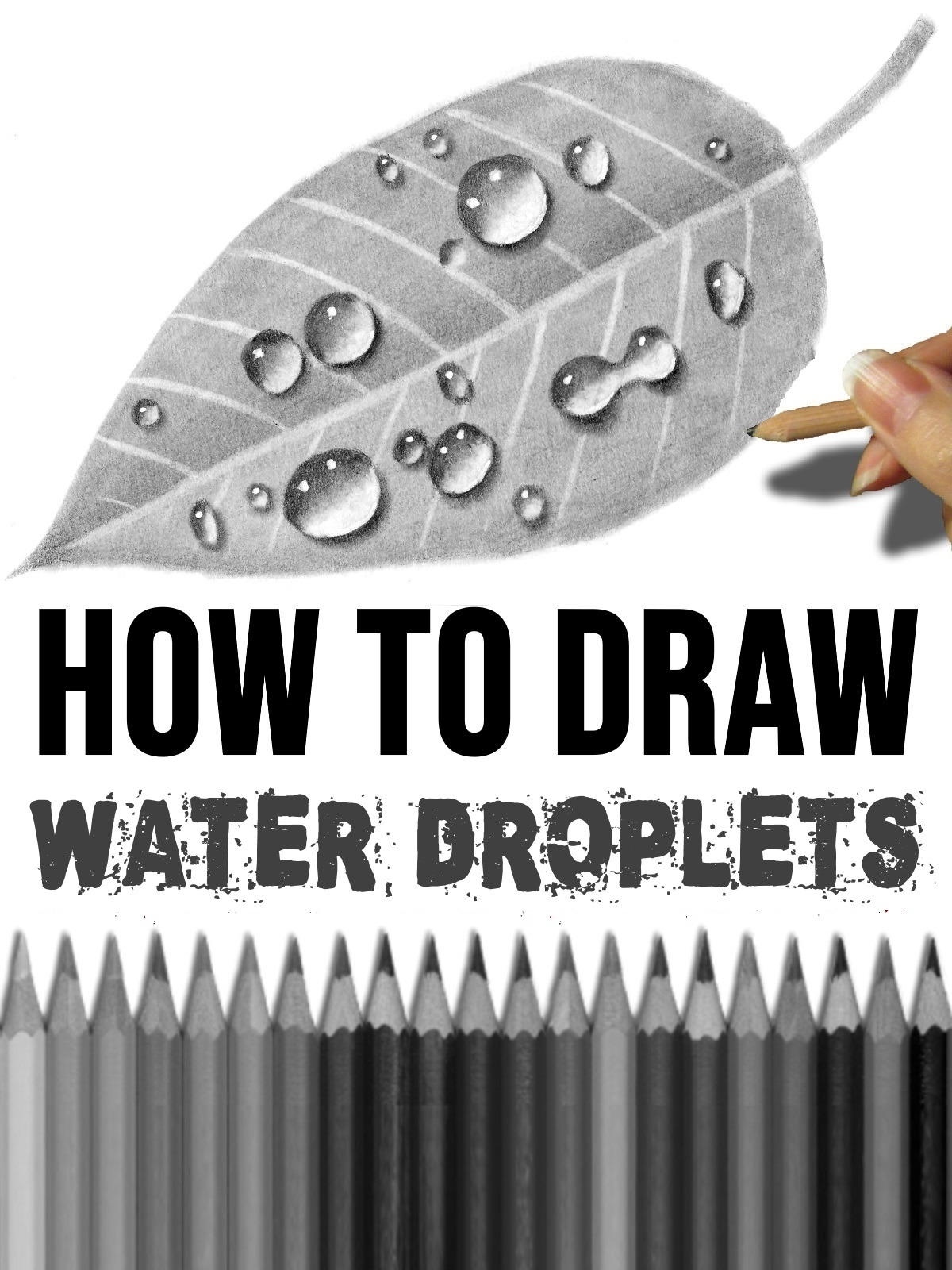 How To Draw Water Drops With Pencil