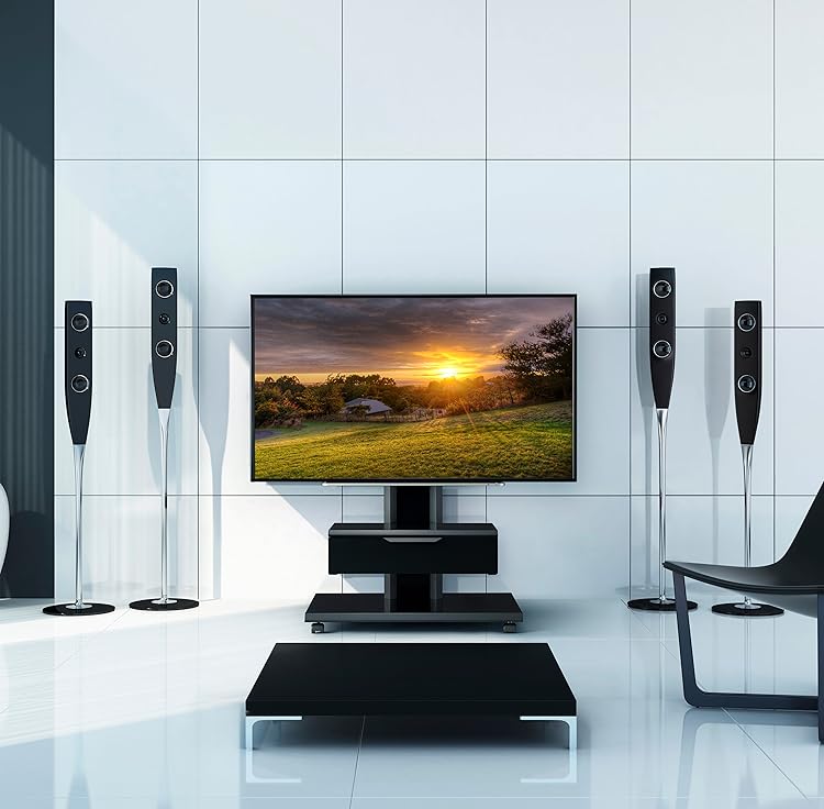 ハヤミ工産 テレビスタンド 〜77V型対応キャスター付 KF-970 - 生活家電用アクセサリー・部品