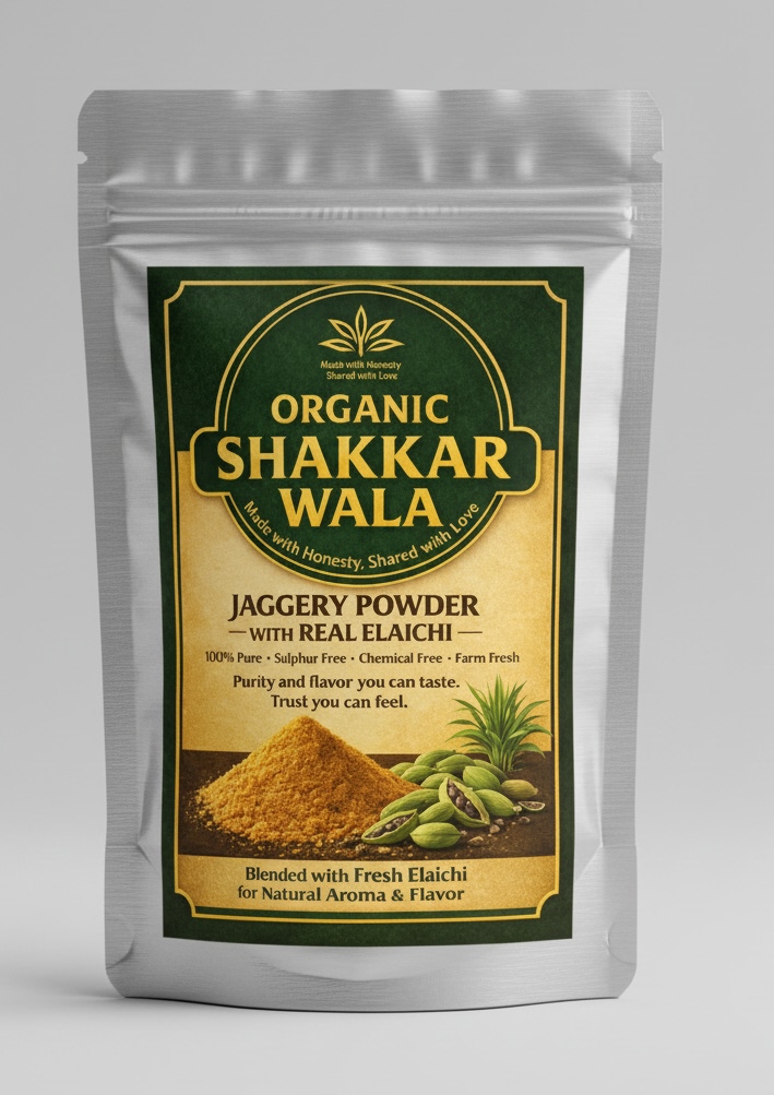 Buy Jaggery Powder with Real Elaichi / A Healthy Sugar Substitute, No ...
