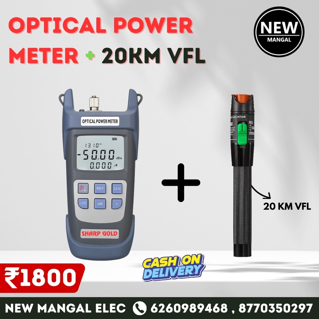 Buy OPTICAL POWER METER + 20KM VFL TORCH | New mangal electronics