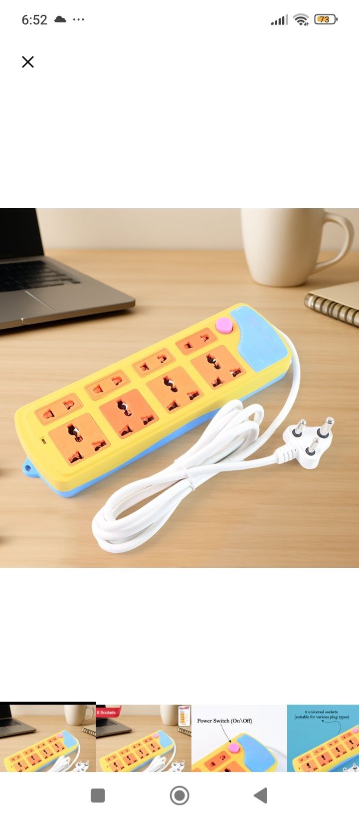 Buy Multi Socket Extension Board with 8 Sockets and Master Switch ...