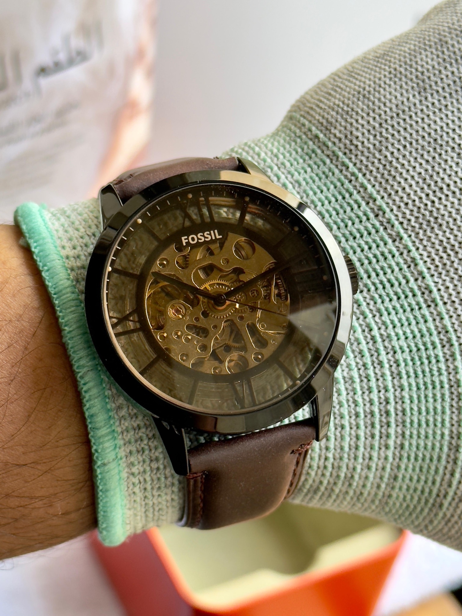 Buy Fossil Vintage Skeleton Leather Timepiece | TK TECH