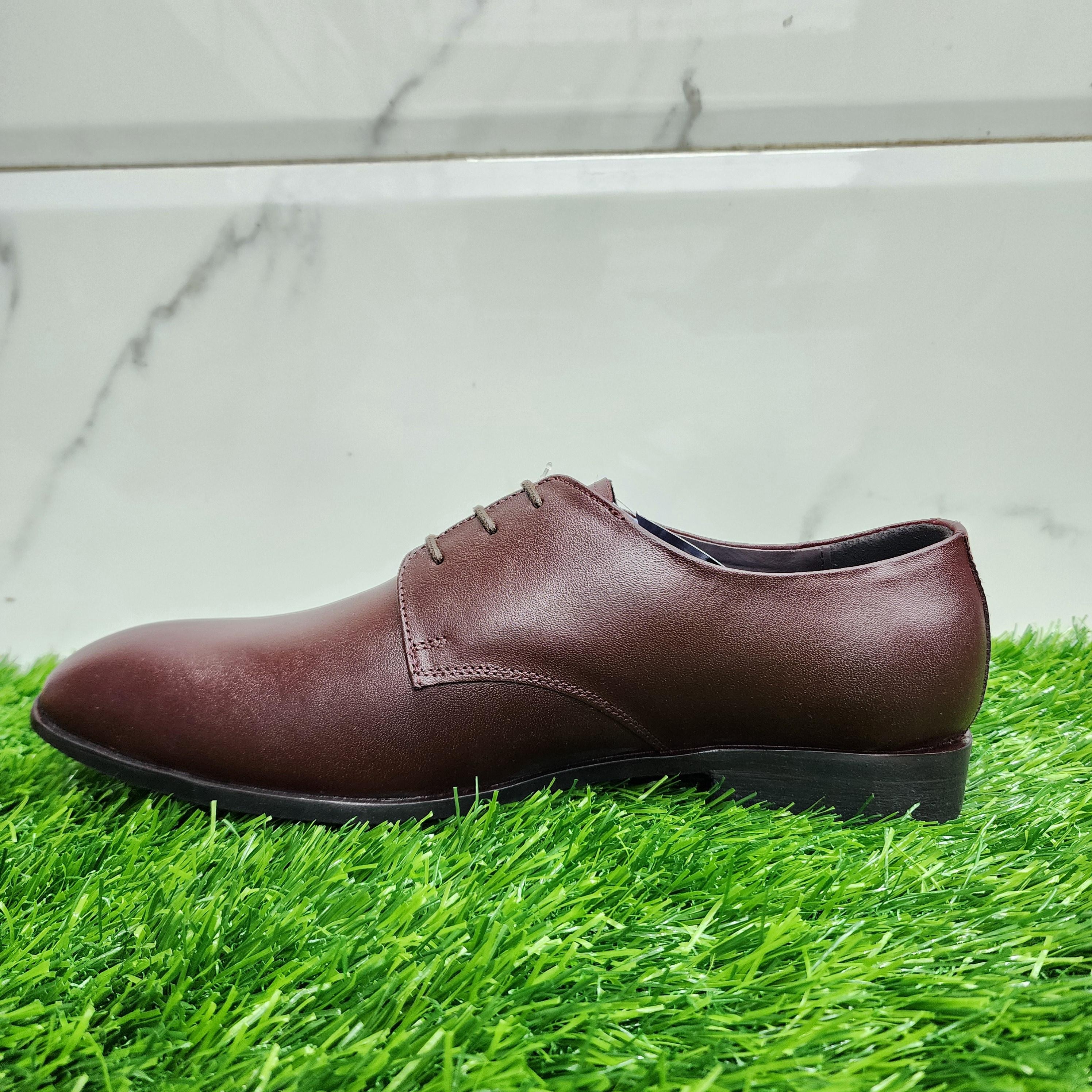 Buy Men's Formal Derby Shoes - Black, Cherry Brown, Tan Brown - Genuine ...