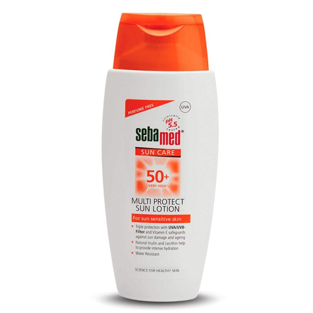 Buy Sebamed Multi Protect Sun lotion SPF 50, 150 ml | ClearMED