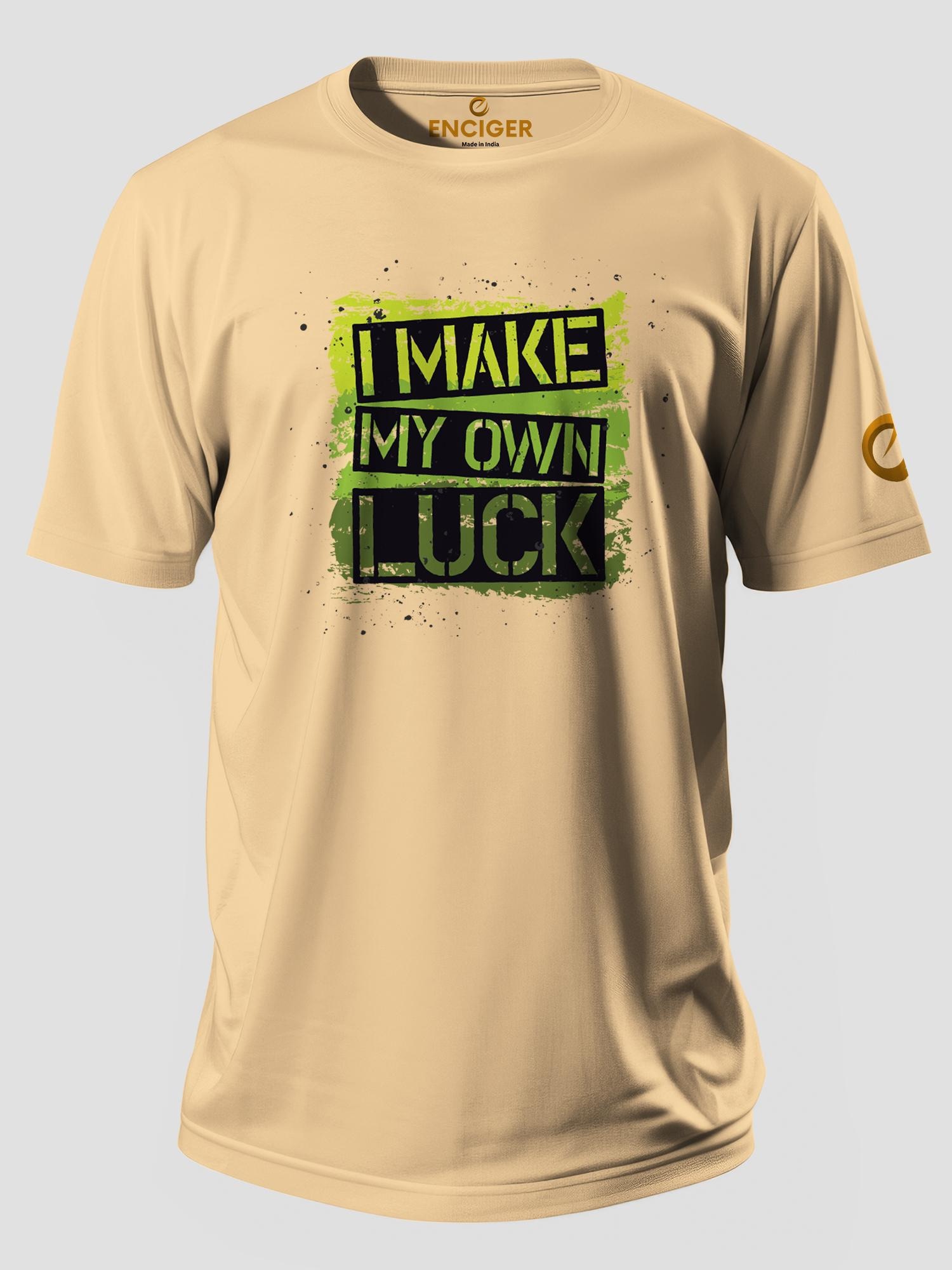 Buy OwnLuck Series – T-Shirt with Grunge “I MAKE MY OWN LUCK ...