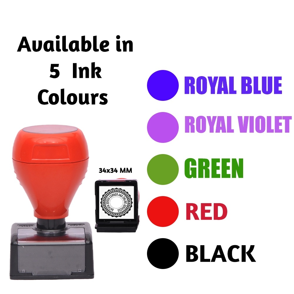 Buy Trodat Pre-Inked Customized Round Stamp As Per Your Requirement ...