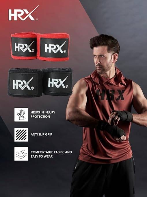 Buy HRX Set of 2 Boxing Hand Wraps for Training, MMA, Muay Thai ...