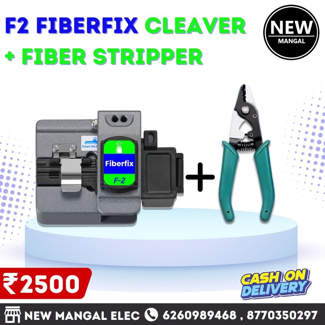 Buy FiberFix F2 Cleaver & Fiber Stripper Kit | New mangal electronics