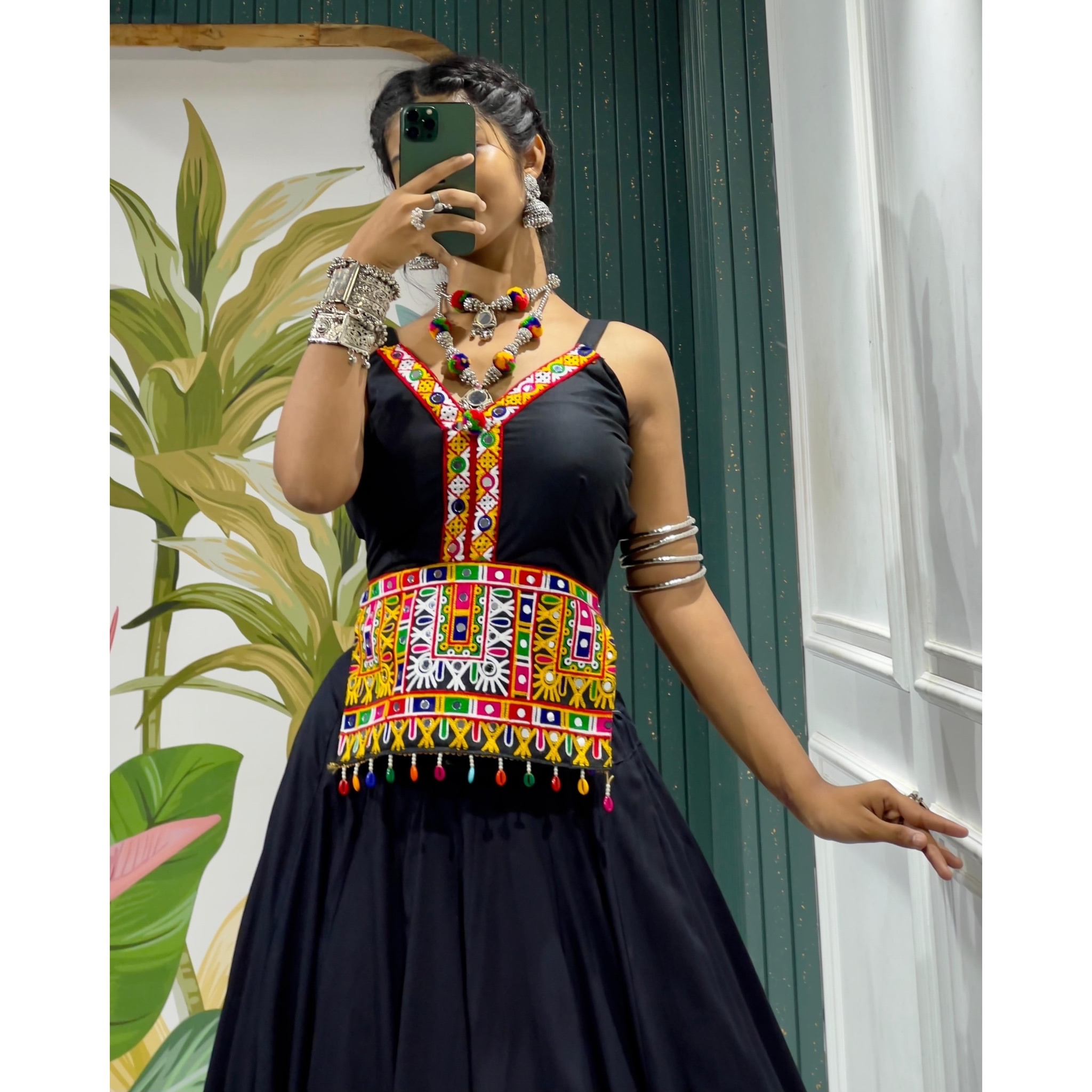 Buy TARA Pure Cotton Multi-Kali Lehenga Choli Set | Femstyle