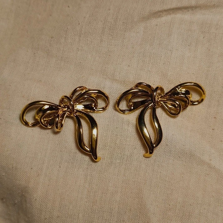 Buy Statement Ribbon Bow Earrings | Kanak Jewels