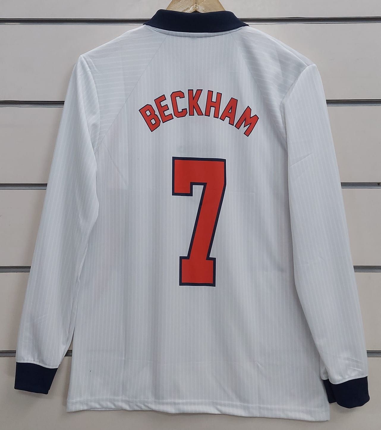 Buy ENGLAND 1998 HOME KIT BECKHAM FULLSLEEVE POLO EMBROIDERY ...