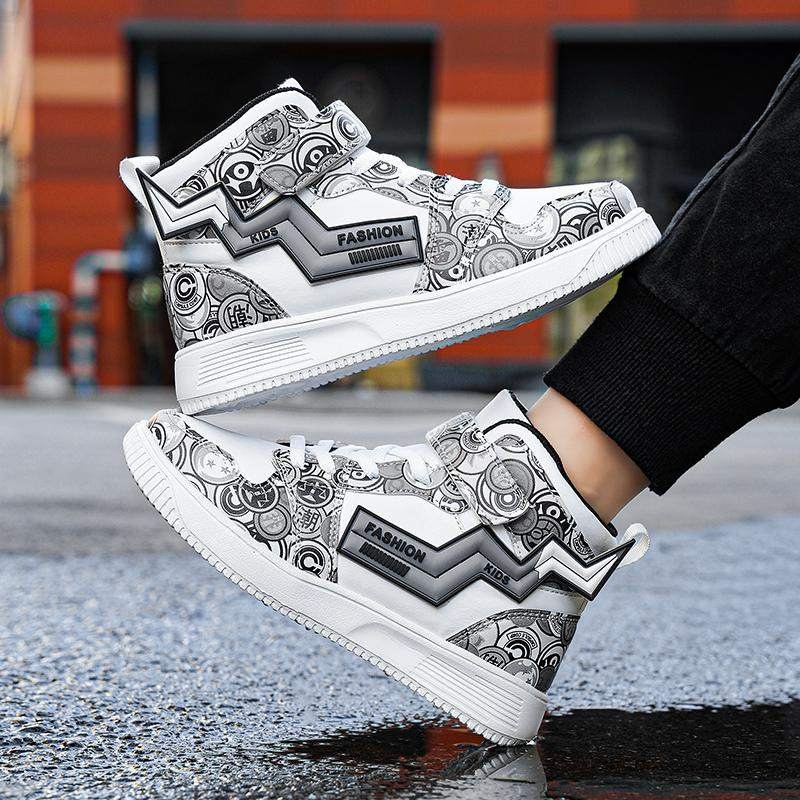 Buy 2025 Men's Synthetic Leather Street Fashion High Top Platform ...