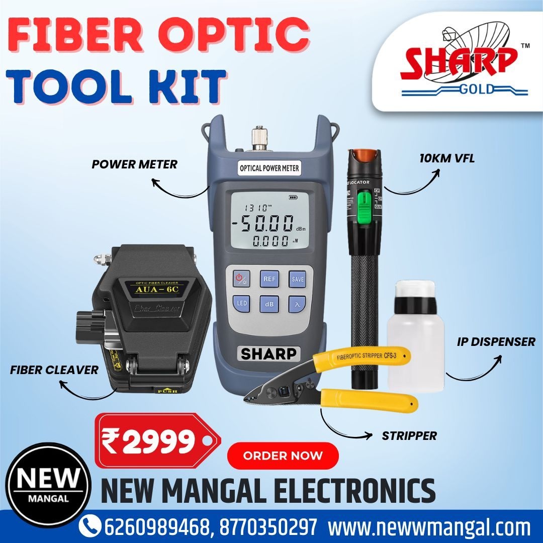 Buy FIBER OPTIC TOOL KIT 5 IN 1 INLCUDES POWER METER + VFL 10KM + FIBER ...