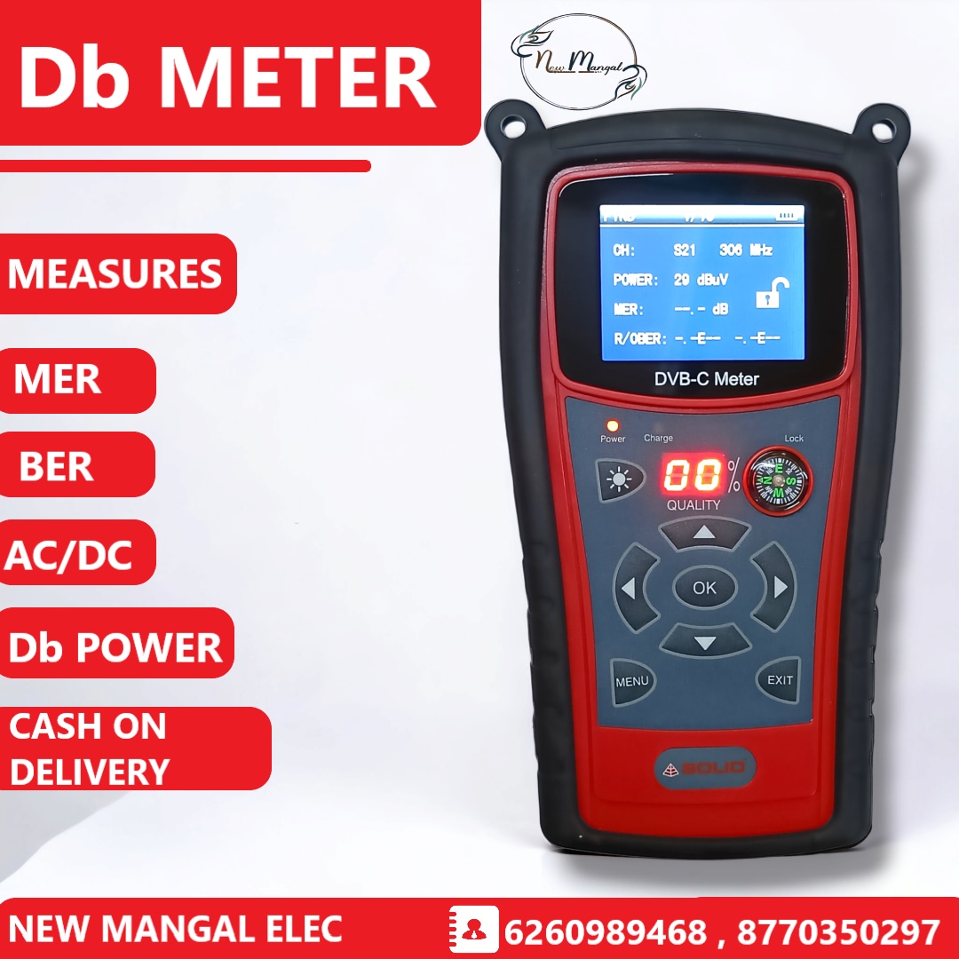 Buy SOLID SF-750 PRO DVB-C (BER+MER) Cable TV dB Meter - Node and ...