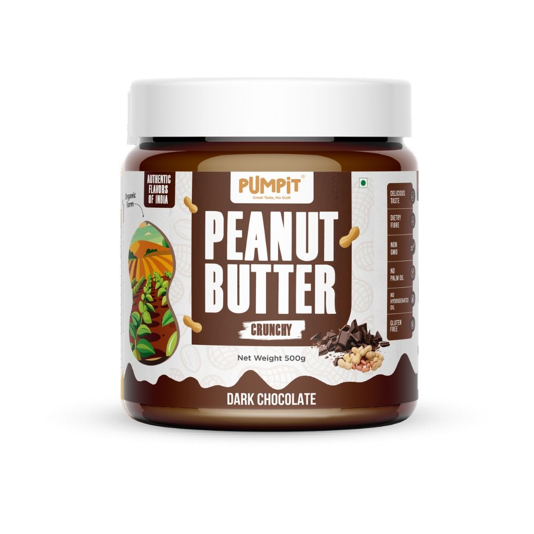 Buy Pumpit Dark Chocolate | Crunchy | 500g | Peanut Butter | Made With ...