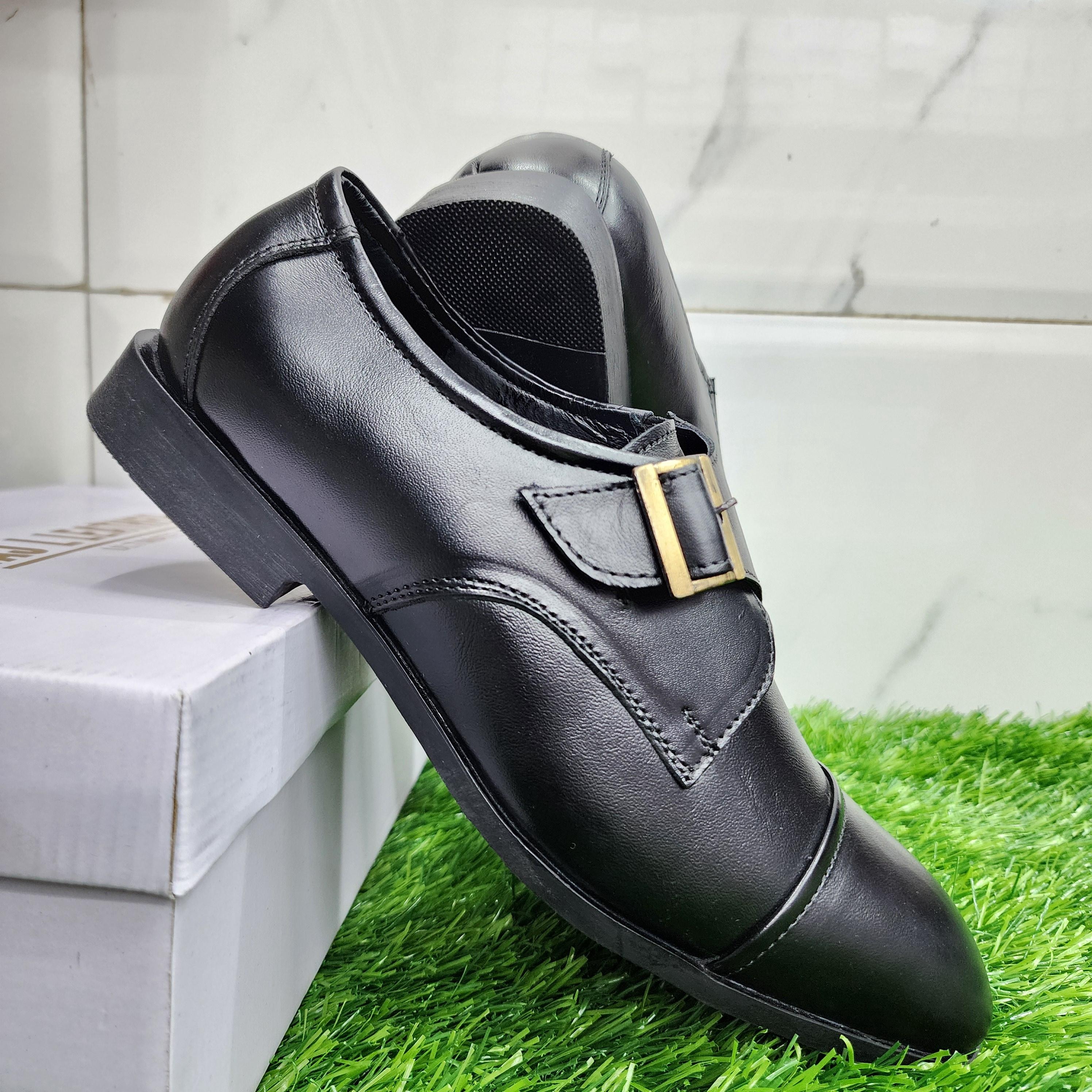 Buy Men's Formal Derby Shoes - Black, Cherry Brown, Tan Brown - Genuine ...