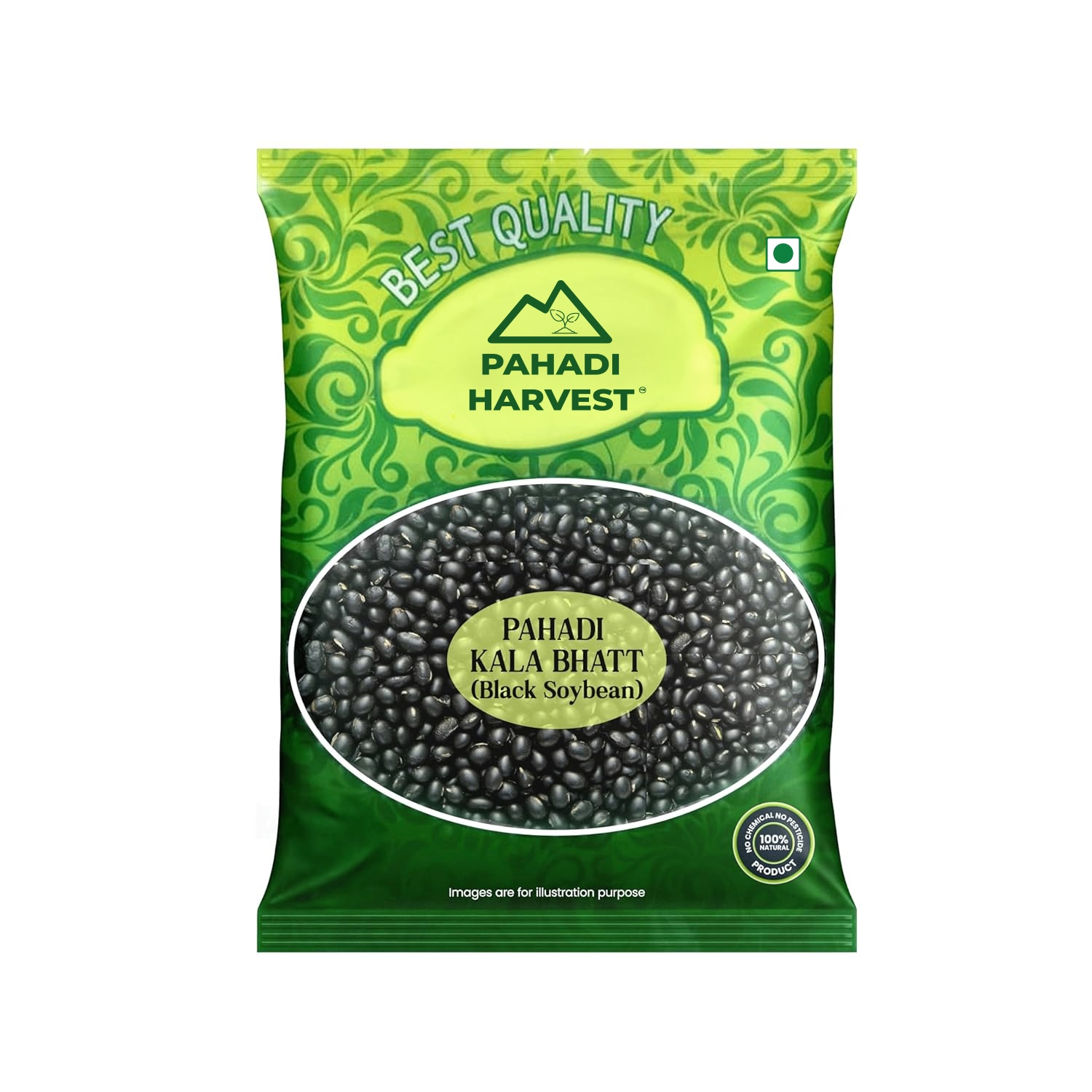 Buy Pahadi Kala Bhatt/Black Soyabean/Black Bhatt ki Dal/Black Beans ...