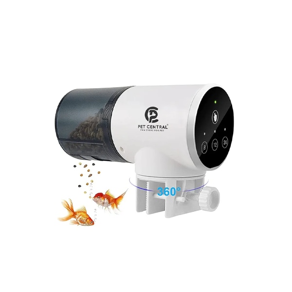 Buy Pet Central 3-Way Automatic Fish Feeder – Programmable Timer Feeder ...