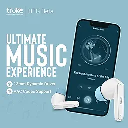 Buy truke Btg Beta True Wireless Earbuds - 13Mm Drivers, 38H Playtime ...