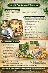 Madurai Pongal Kit with Premium Pot | Digitouch Shopee