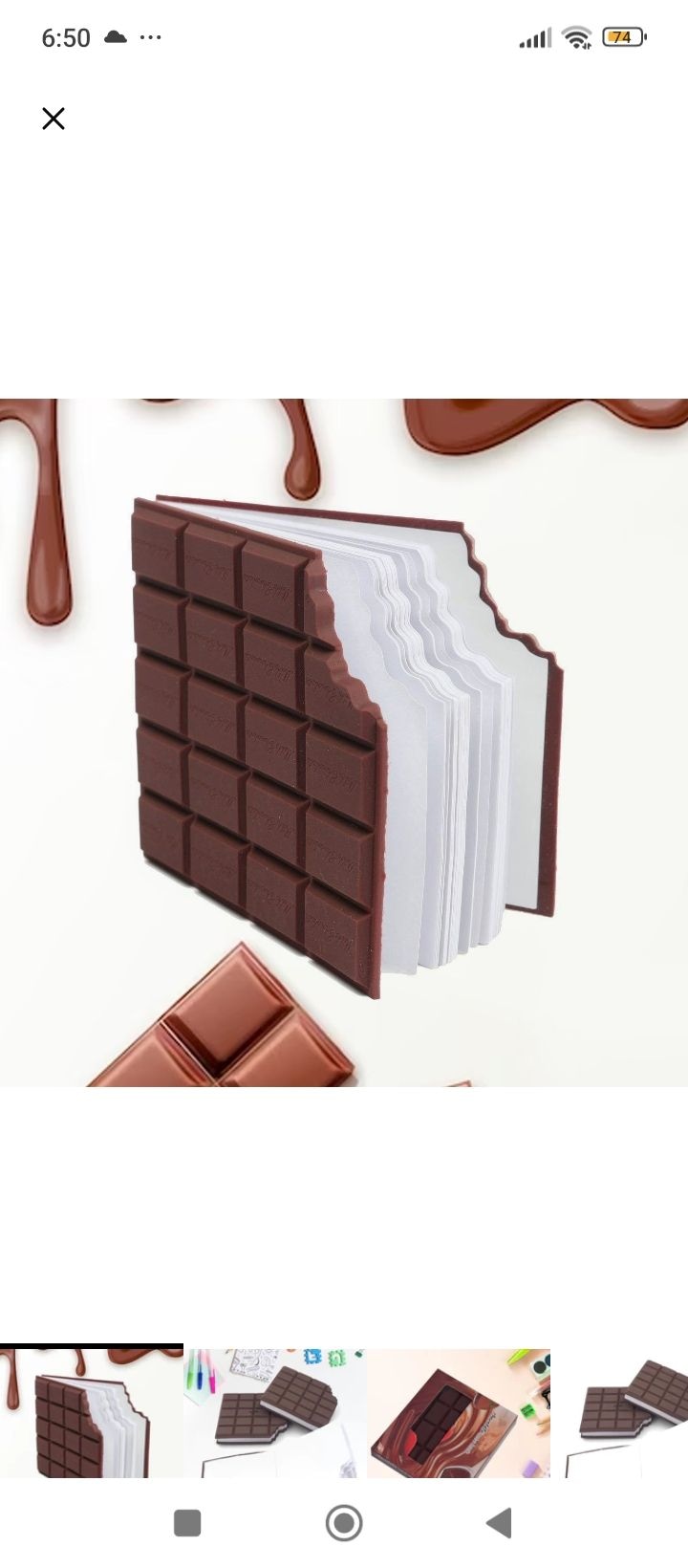 Buy 4528 Small Chocolate Scented Diary Memo Notebook in Rectangular ...