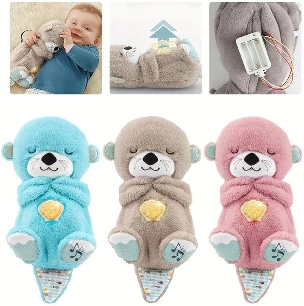 Buy Breathing Teddy Bear, Sleeping Sound, Glowing light in Tummy up ...