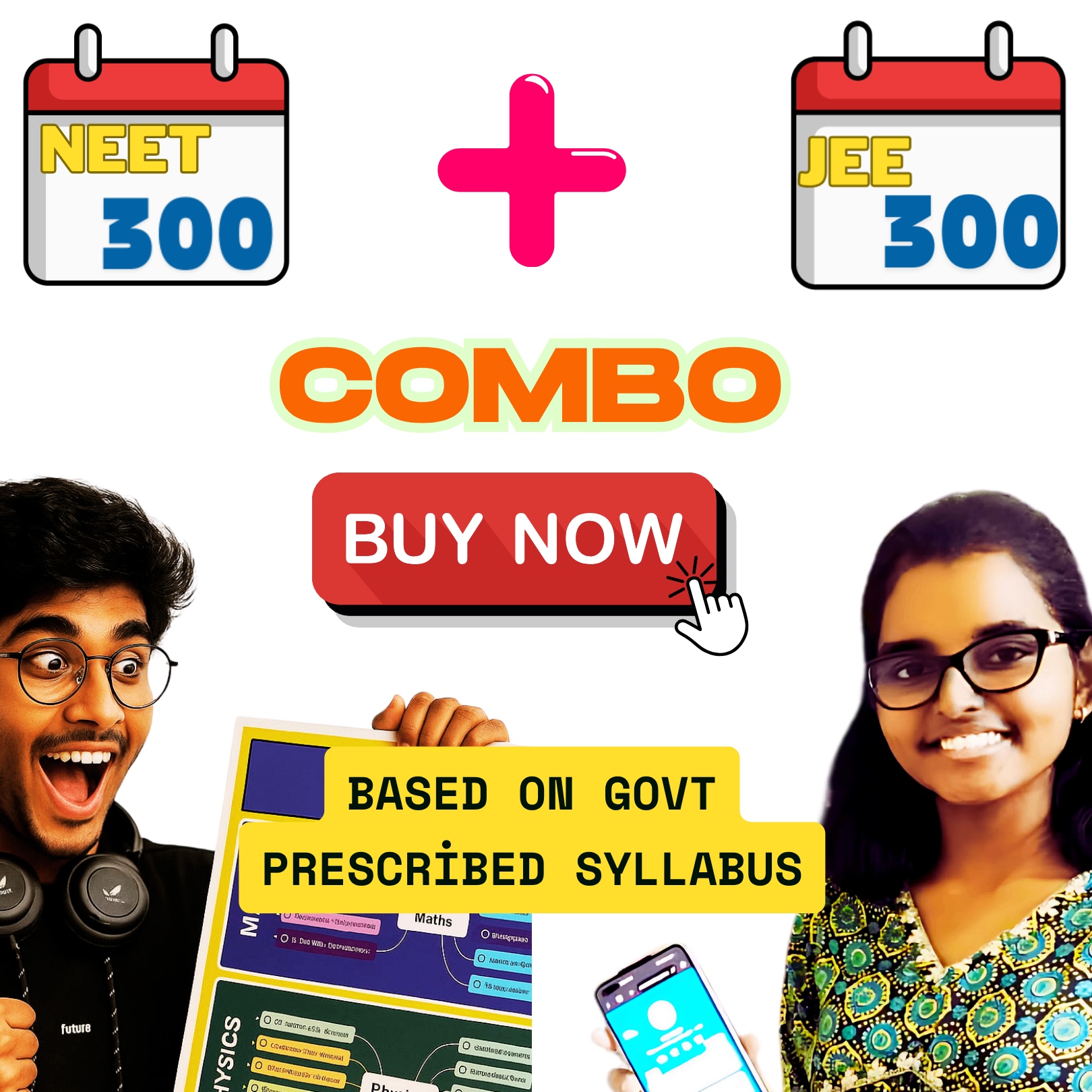 Buy NEET + JEE 300 - Combo Study Plan | Learning Calendar