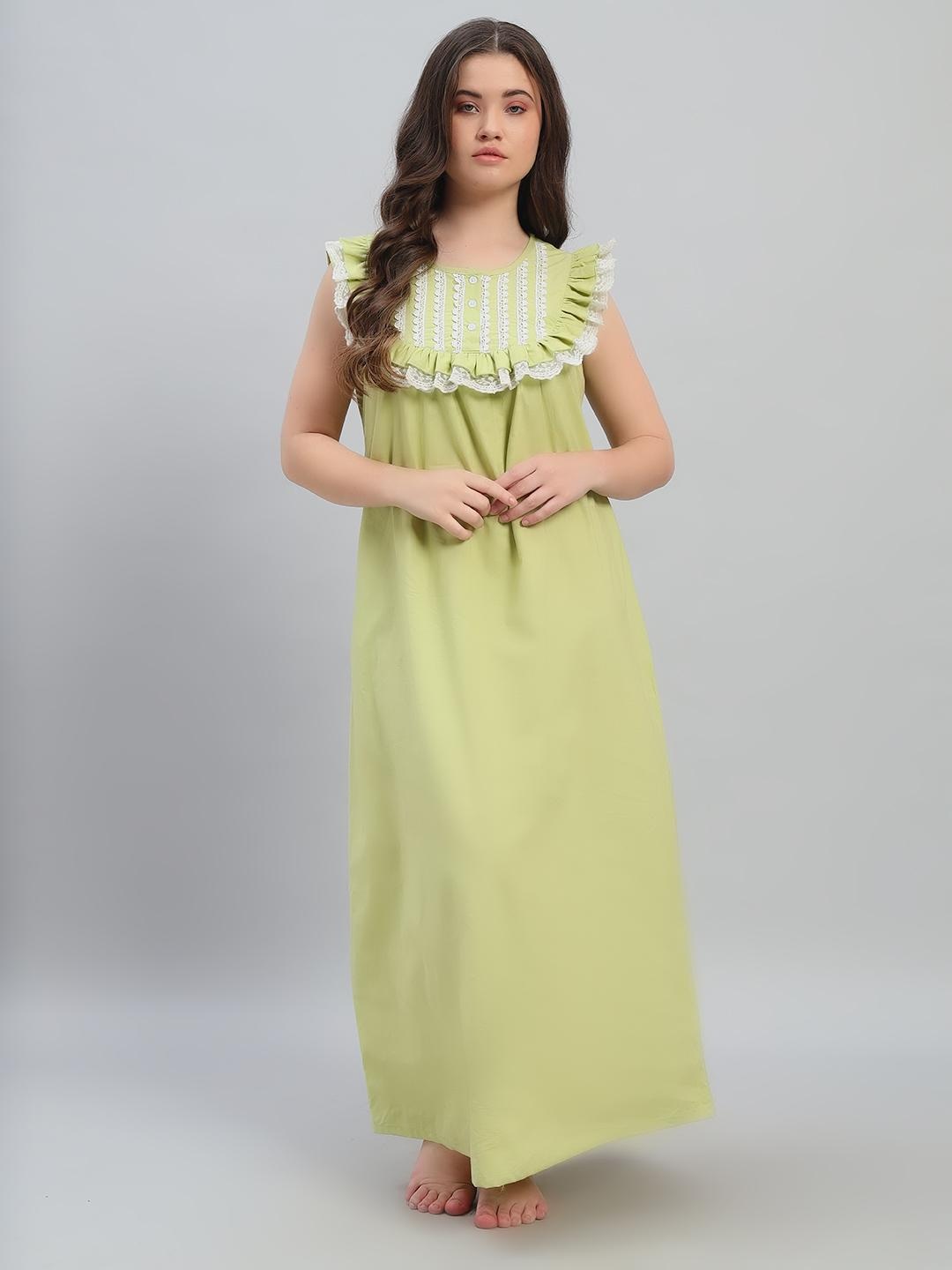Buy Women Lace Round-Neck Nightgowns | Sephani