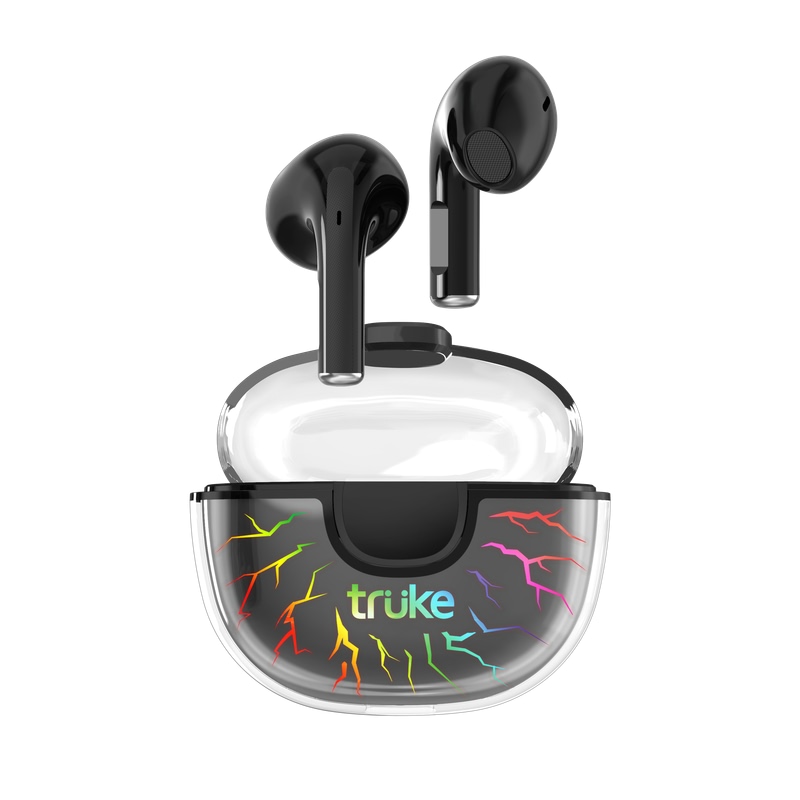 Buy truke BTG Alpha Earbuds with Game Mode, 38H Playtime, 7RGB LEDs ...