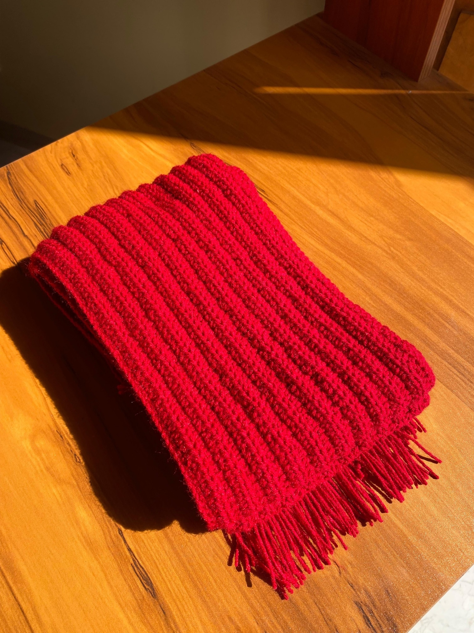 Buy Red Mikasa Crochet Scarf | Knotique