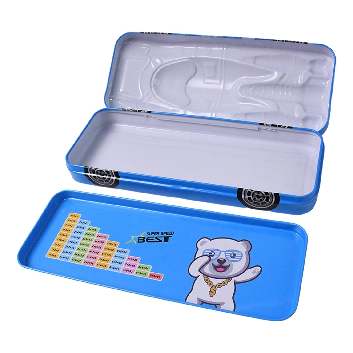 Buy Car-Shaped Metal Compass Box & Pencil Case For Children – Fun ...