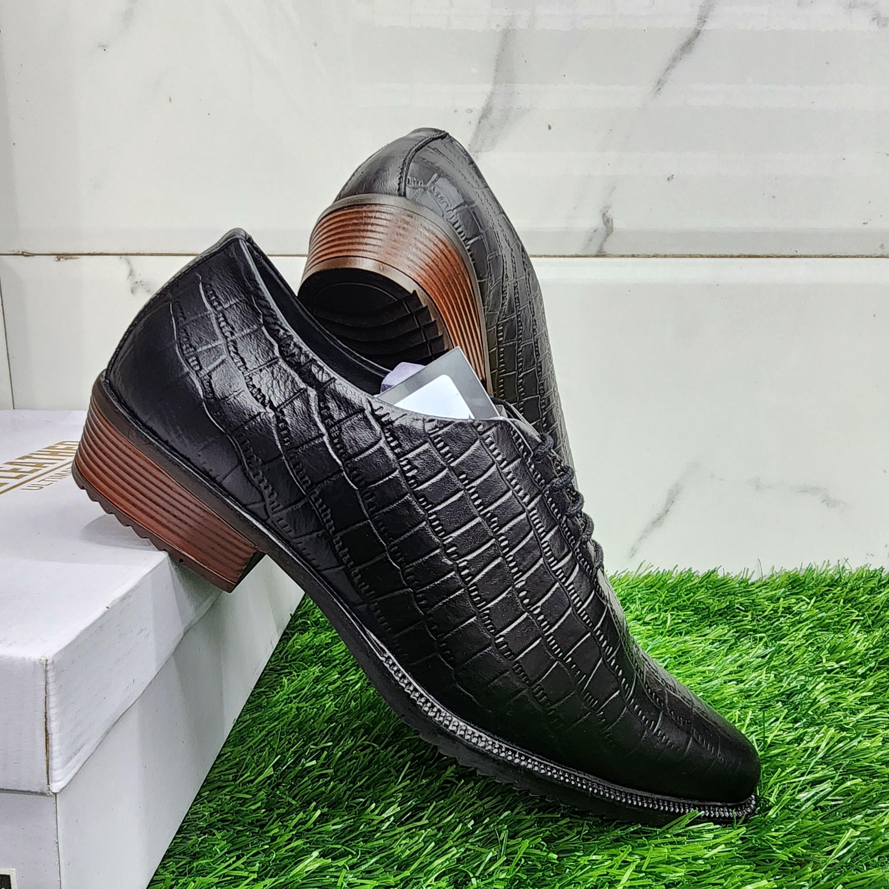 Buy Men's Formal Derby Shoes - Black, Cherry Brown, Tan Brown - Genuine ...