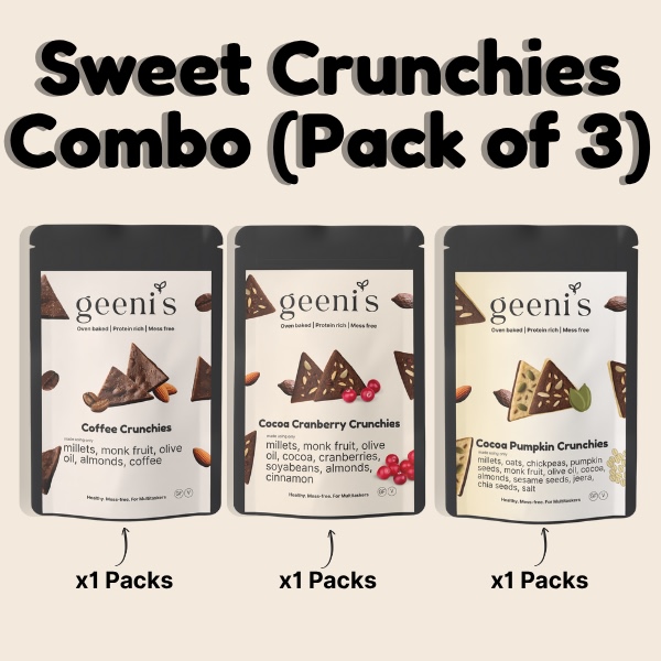 Buy Sweet Crunchies Combo (Packs of 3) | Geeni's