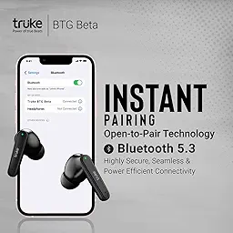 Buy truke Btg Beta True Wireless Earbuds - 13Mm Drivers, 38H Playtime ...