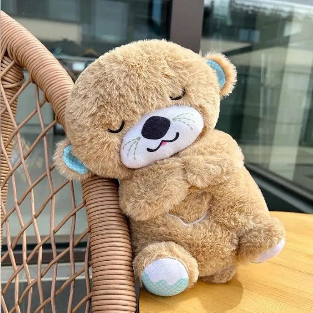 Buy Breathing Teddy Bear, Sleeping Sound, Glowing light in Tummy up ...