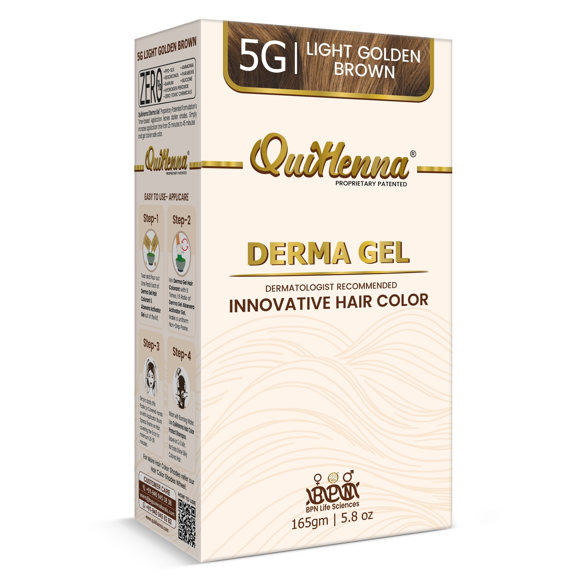 Buy QH+ Clinica Innovative Organic Gel Derma Hair Colour – Available in ...