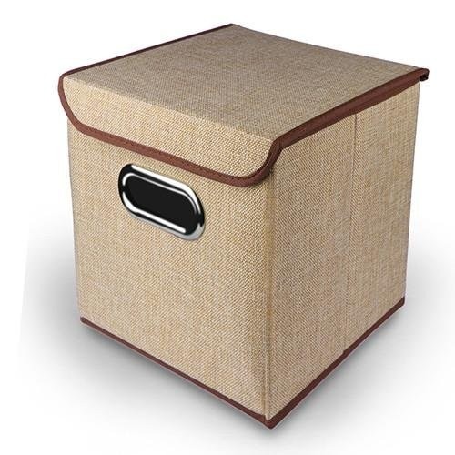 Buy European Pattern Foldable Storage Box with Lid | Ideal for Home ...