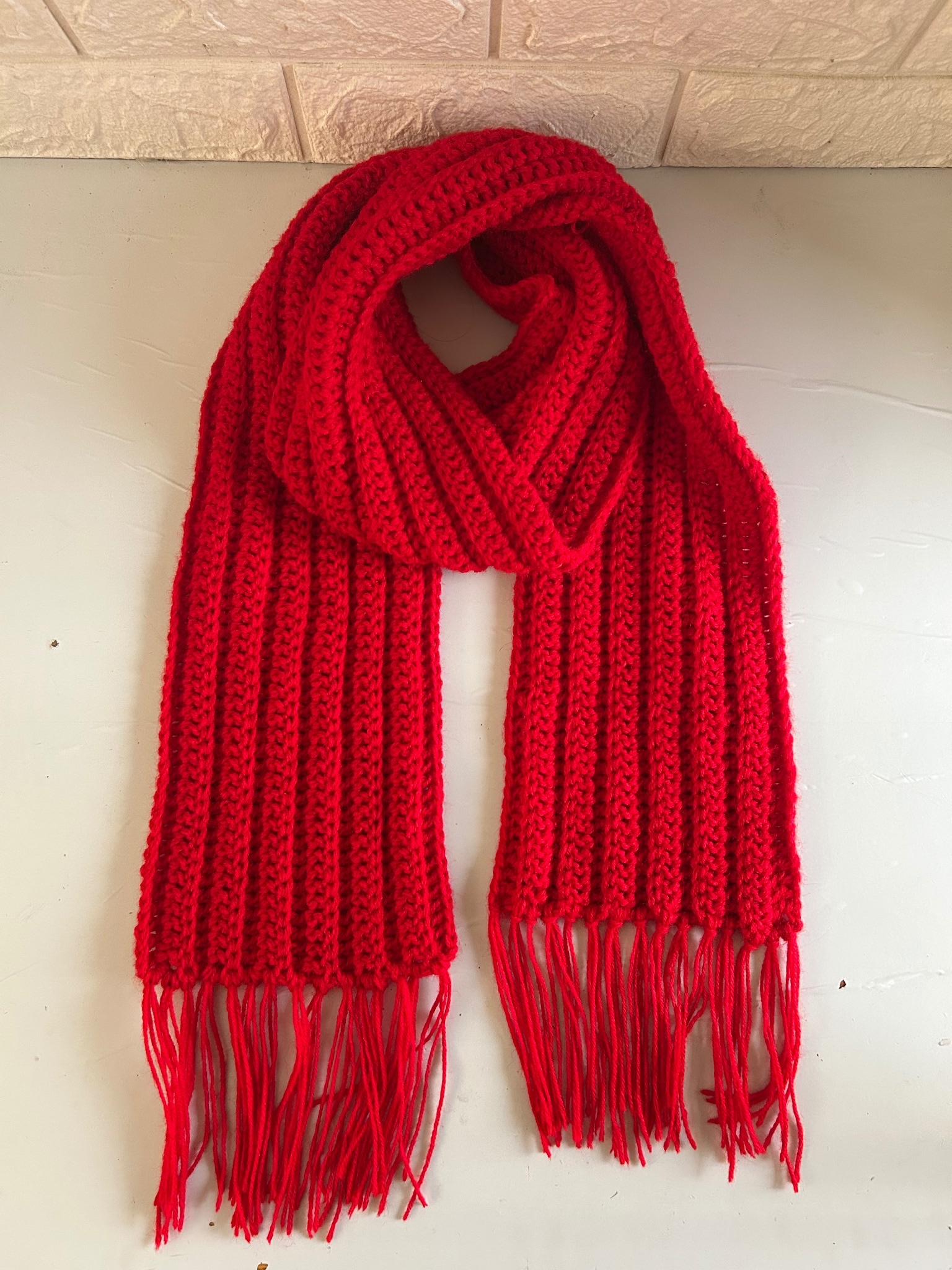 Buy Mikasa Red Scarf | crochetbyplakshi