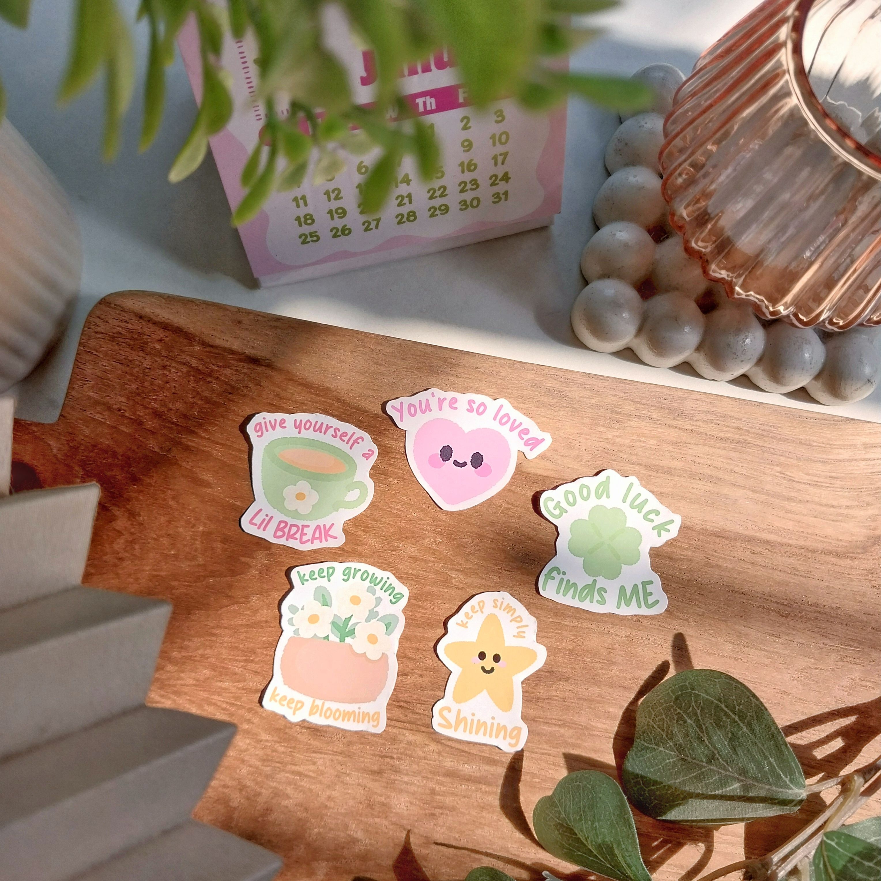 Buy Gentle affirmations sticker pack | The Pastel Castle