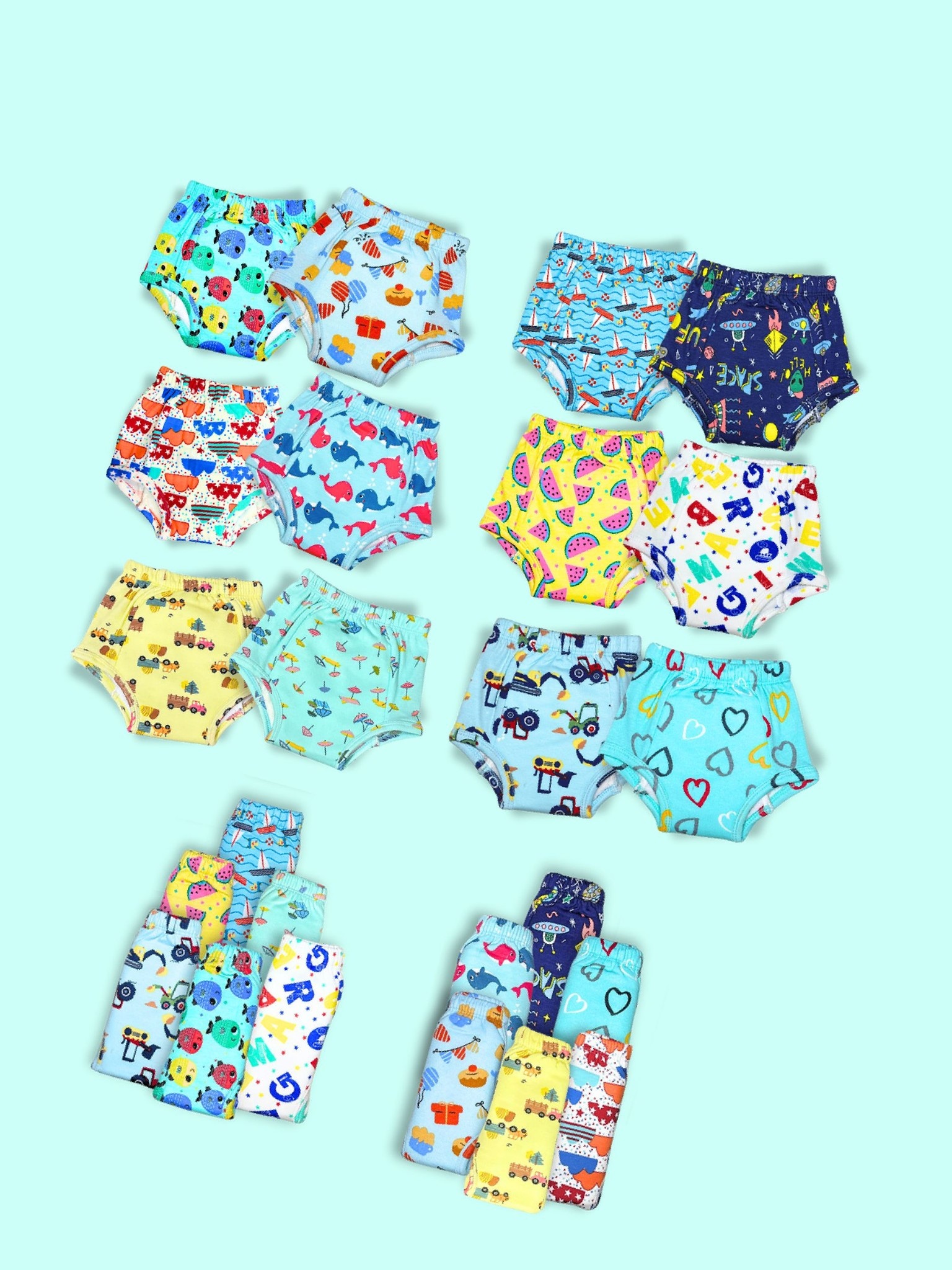 Buy 12 Piece Pad Underwear - Reusable Cloth Diapers for baby Potty ...
