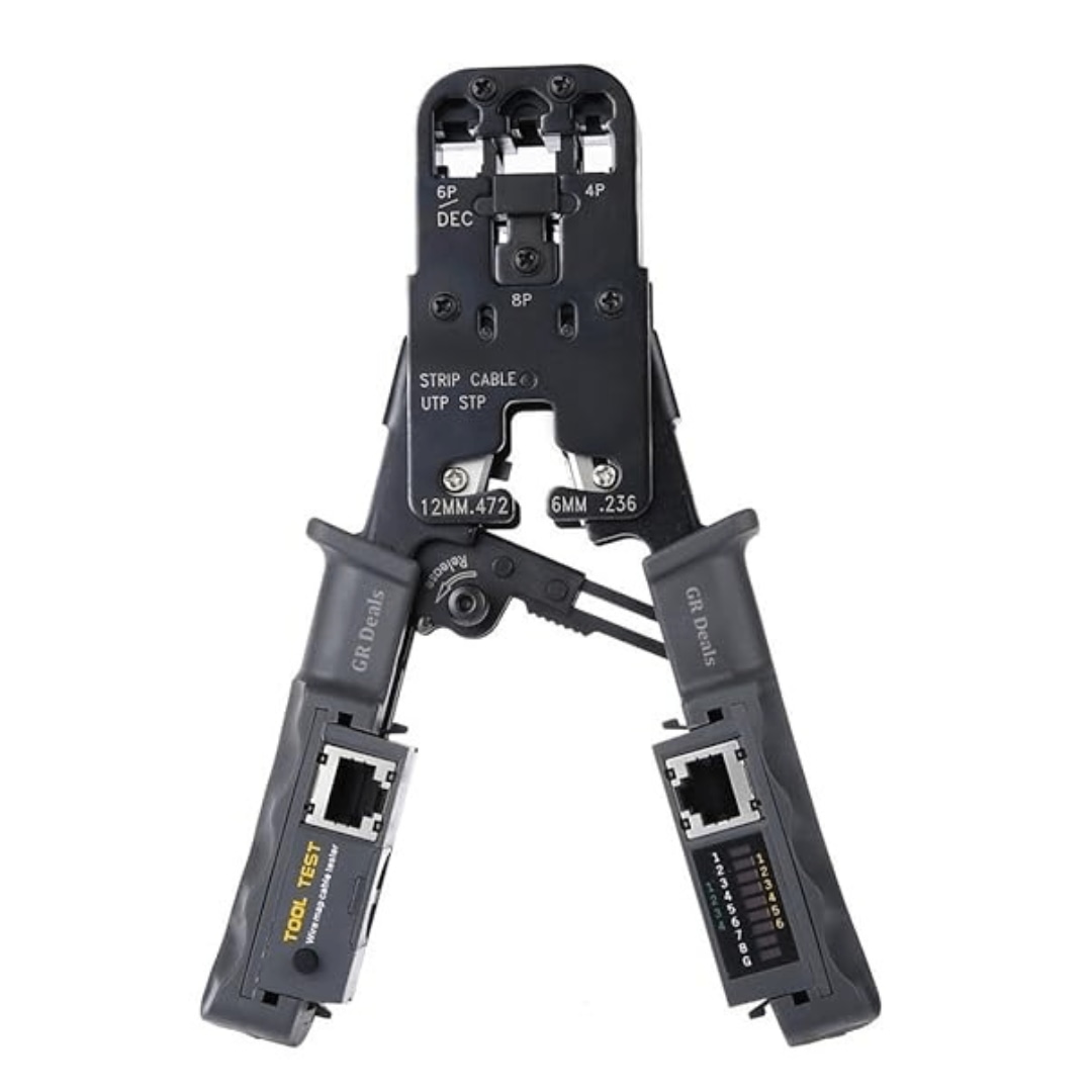 Buy RJ45 Crimping Tool, Network Crimper Tool for 8P 6P 4P RJ-45 RJ-12 ...