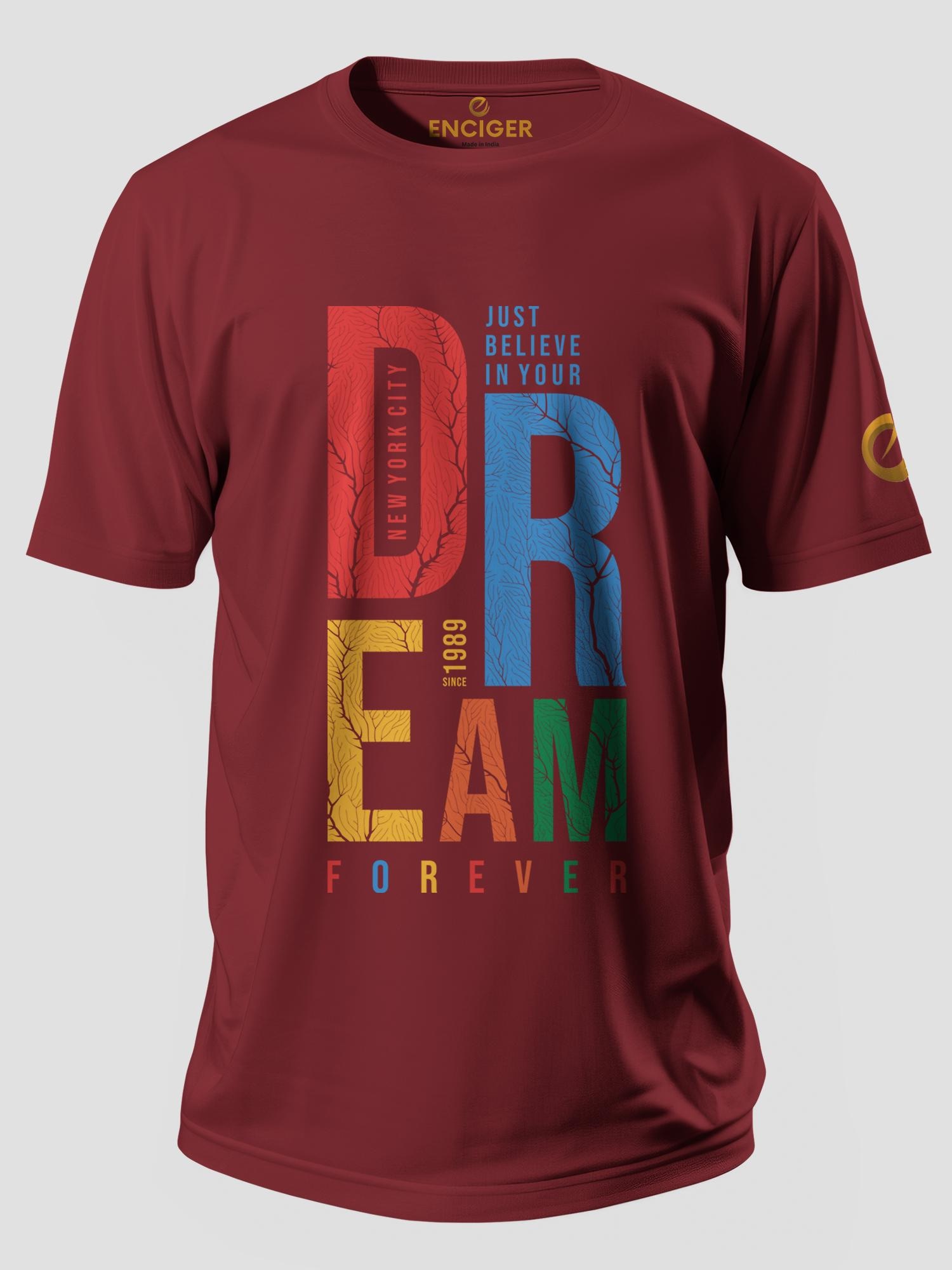 Buy Inner Fire – Maroon DREAM Graphic Tee | ENCIGER