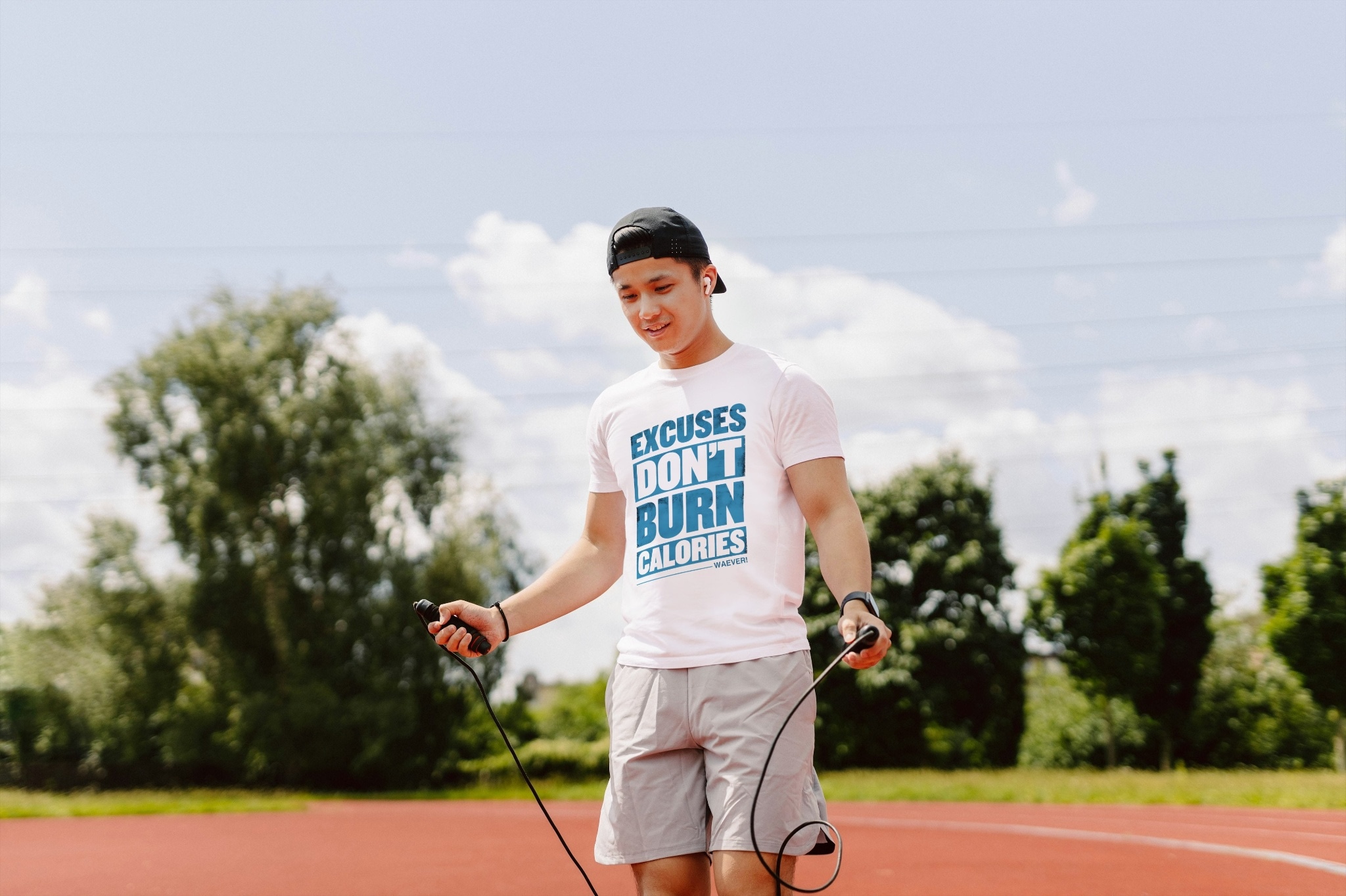 Buy Excuses Don't Burn Calories - Bold Workout T-Shirt for Men | WAEVER